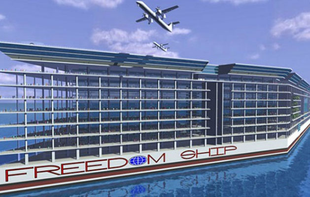 Le projet de ville flottante «Freedom Ship» à nouveau sur les rails ...