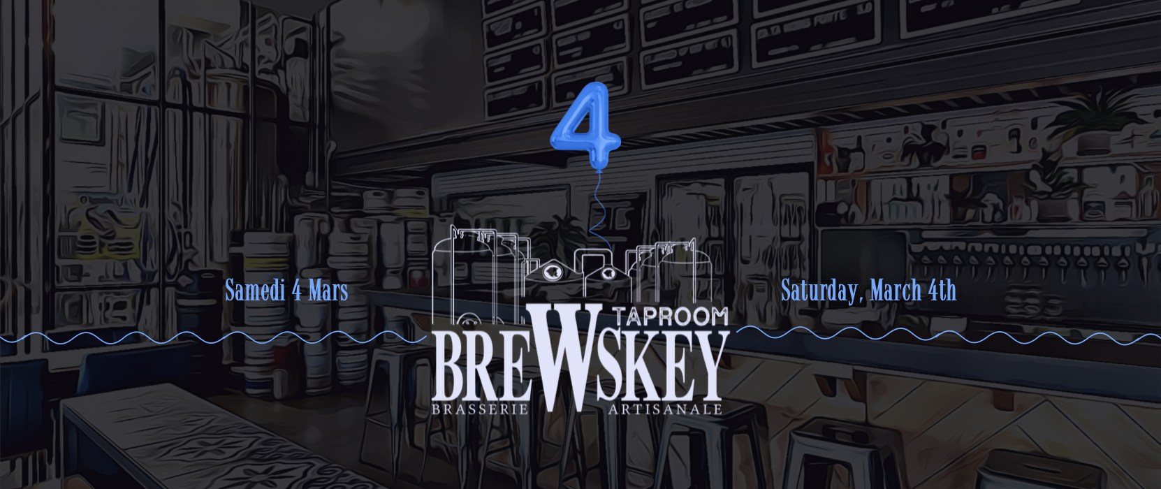 Le Taproom a 4ans x BreWskey - Pub & Taproom - Baron Mag