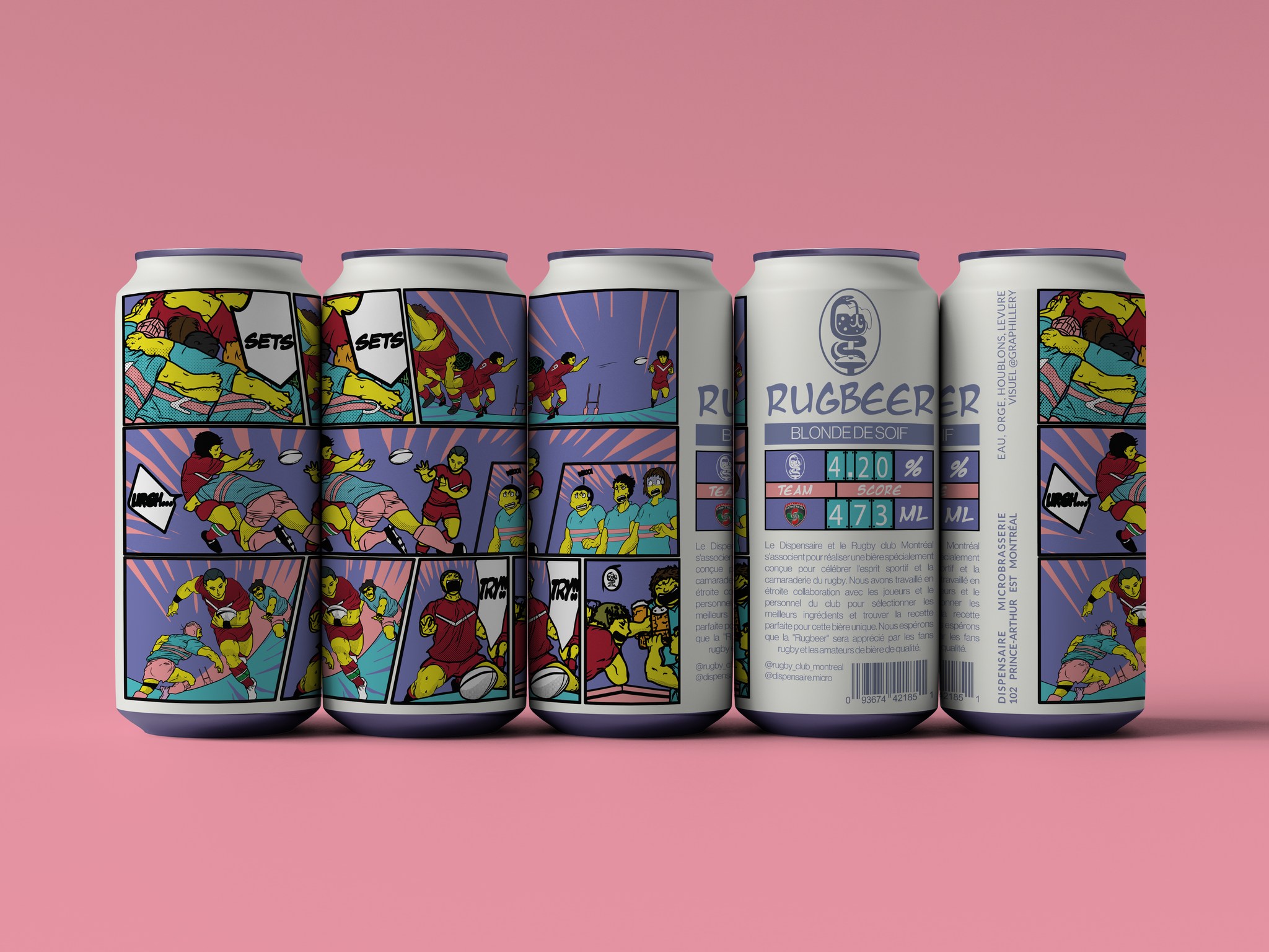 RUGBEER - LANCEMENT x Dispensaire Microbrasserie - Baron Mag