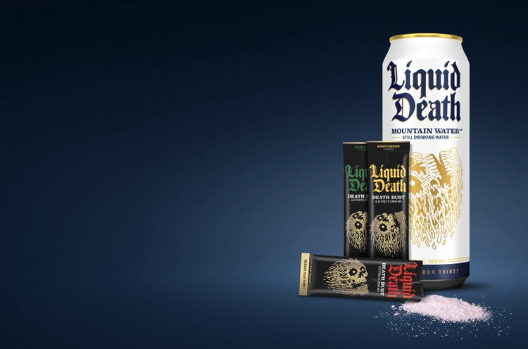 Death Dust | le nouveau mélange électrolyte de Liquid Death - Baron Mag