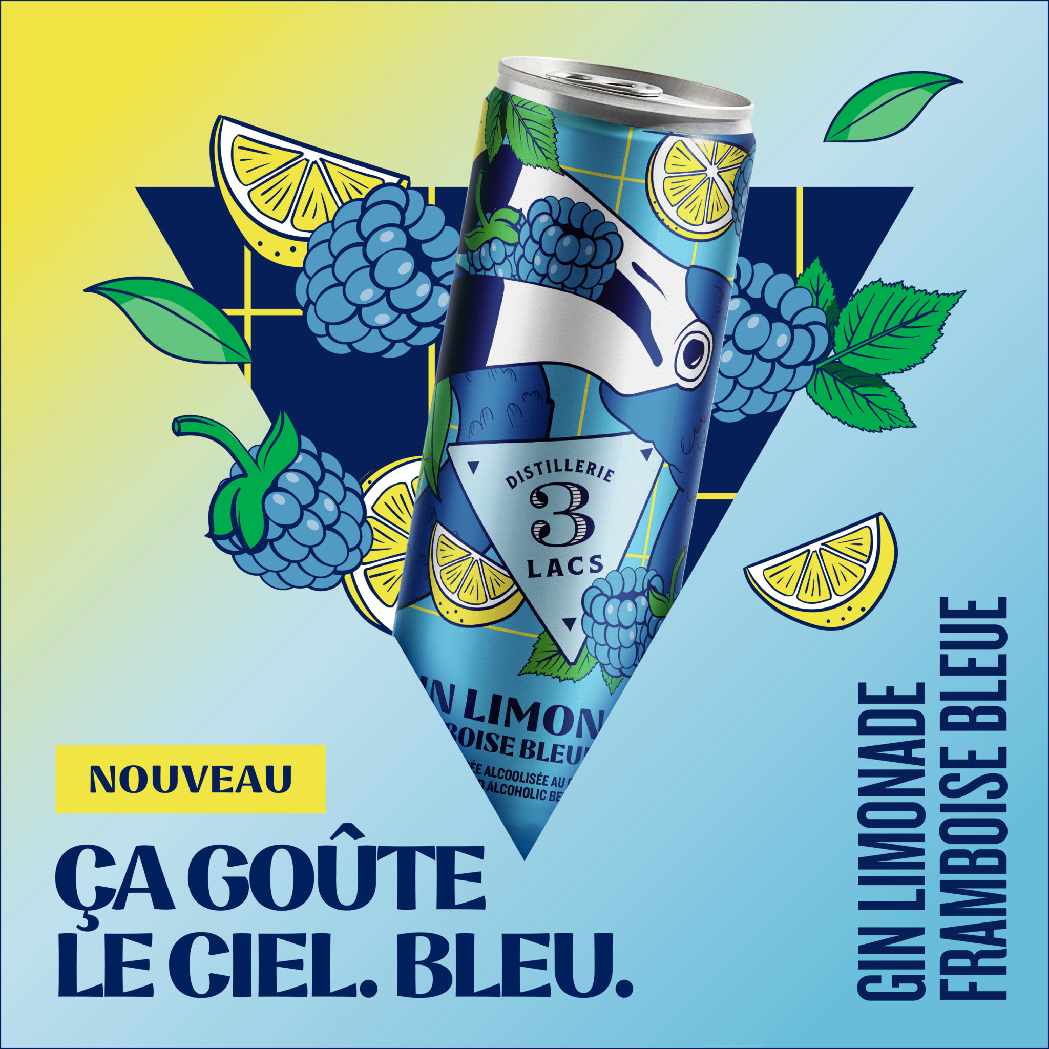 Distillerie 3 Lacs présente son Gin Limonade Framboise Bleue : un ...