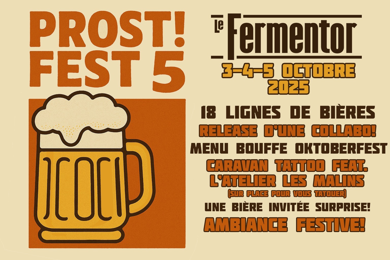 PROST! FEST – 5e ÉDITION x Fermentor - Baron Mag